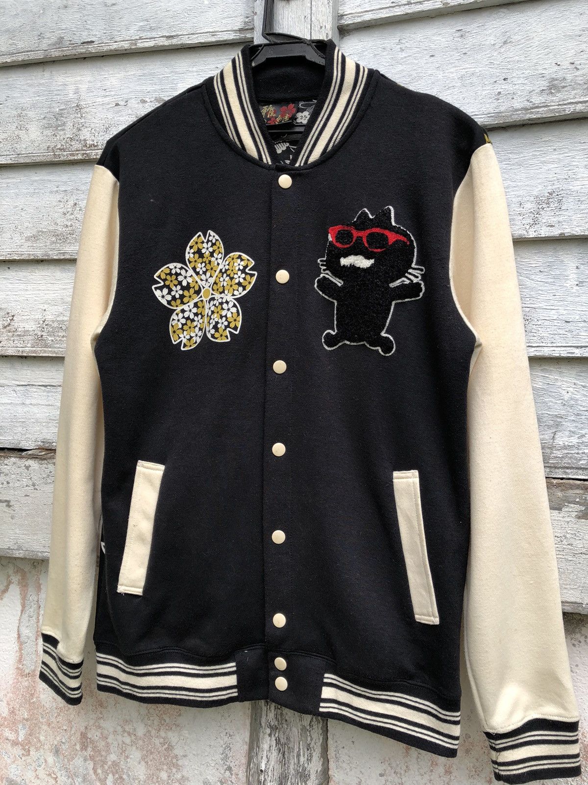 Japanese Brand × Varsity Jacket KAWAII JAPANESE TRADITIONAL COTTON ...