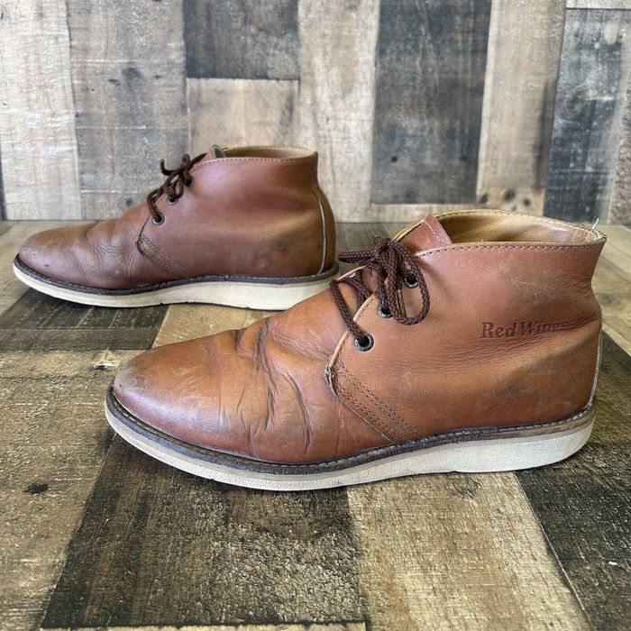 Red Wing Red Wing 595 Chukka Leather Lace Up Work Boots Mens 9 D | Grailed