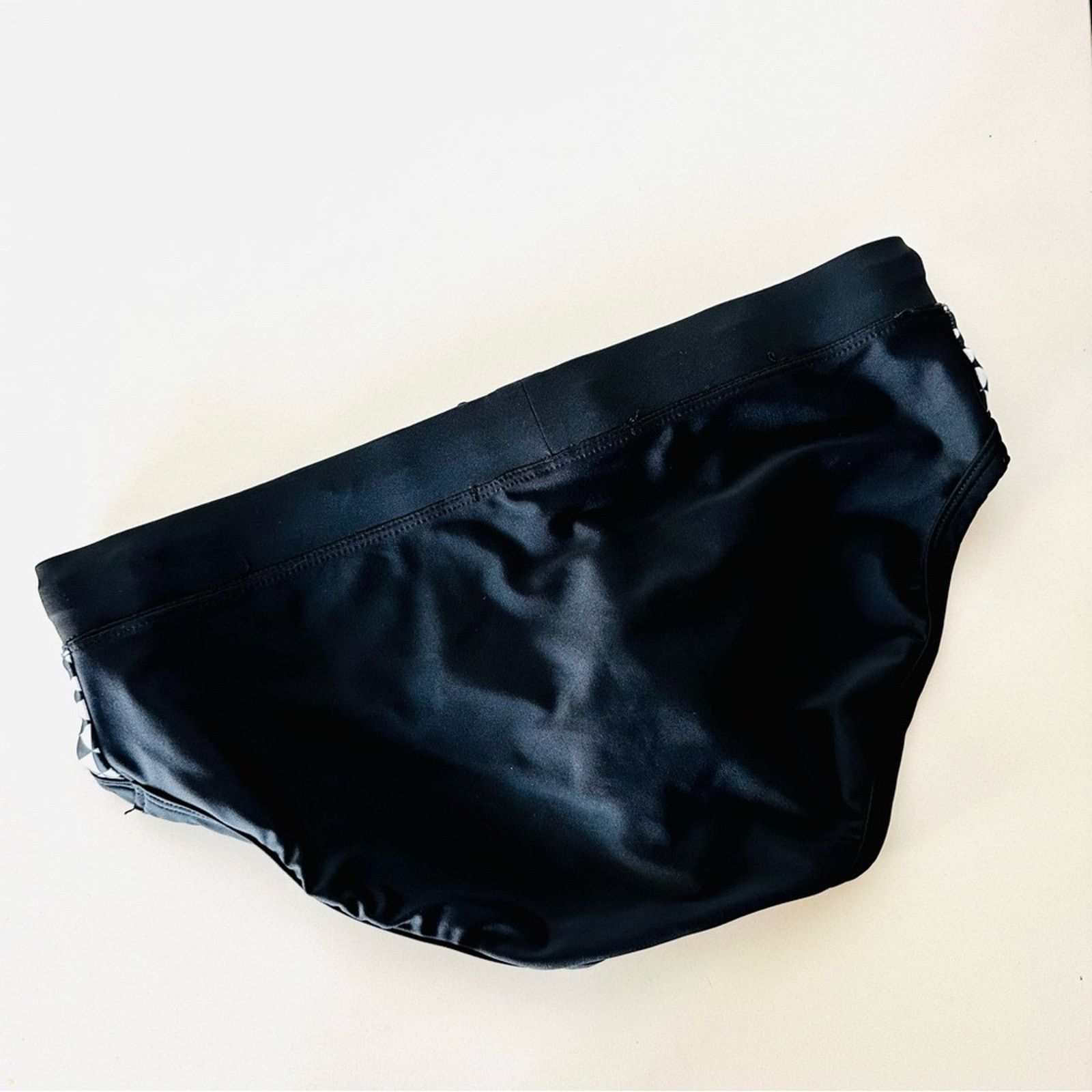 Nordstrom UXH Black White Speedo Swimsuit Bikini Low Rise Swim Brief ...