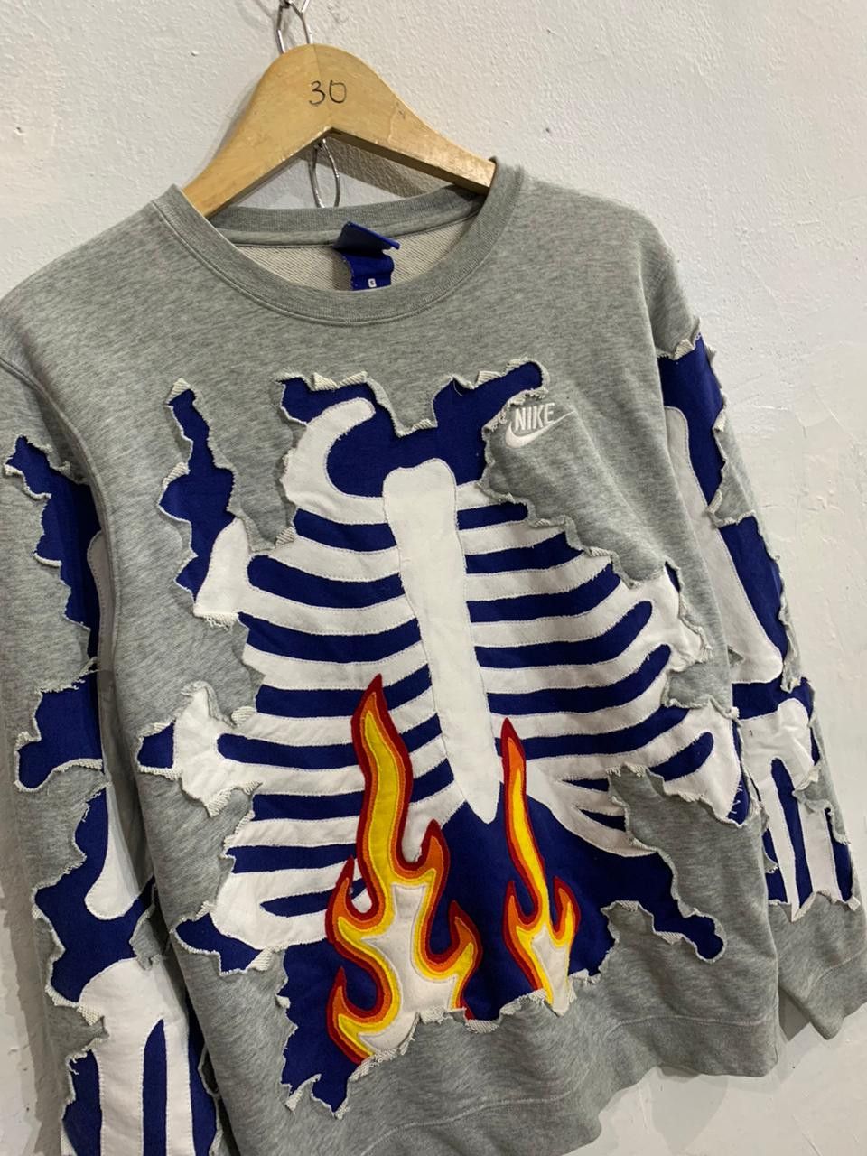 Nike Nike Reworked Ripped Skeleton flames | Grailed