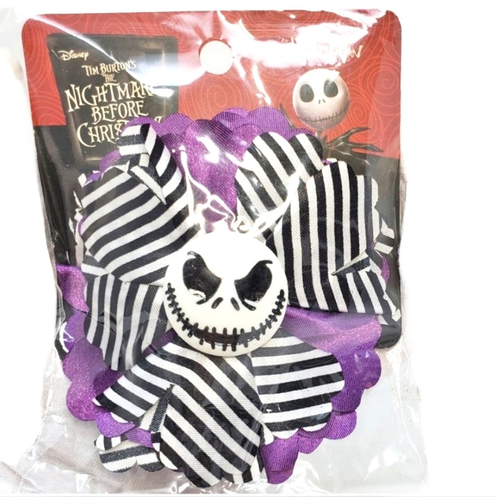 Disney Disneys Nightmare Before Christmas Jack Skellington Hair Bow ...