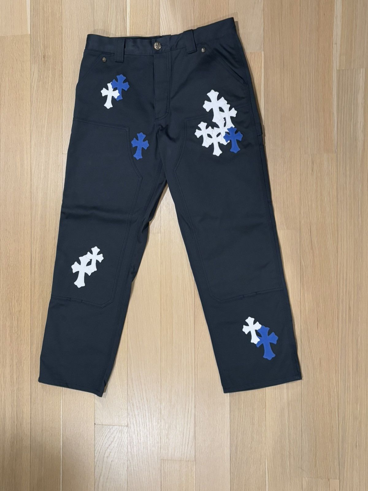 Chrome Hearts Chrome Hearts Blue White Cross Patch Carpenter Chrome Hearts Chrome Hearts Blue White Cross Patch Carpenter