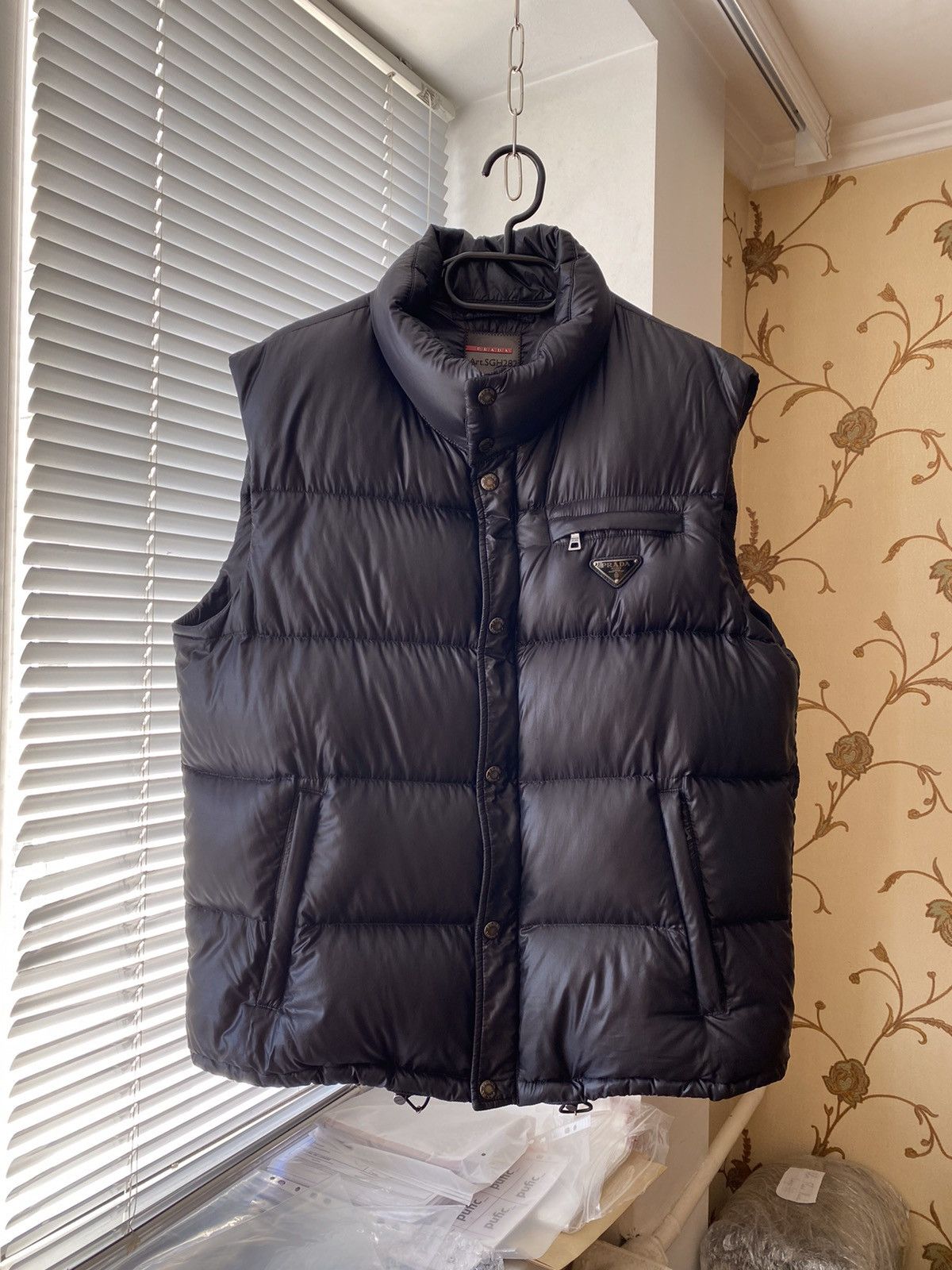 Prada Prada Nylon Feather Down Puffer Vest | Grailed