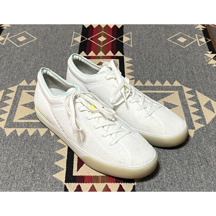 Vintage Rothys The Lace Up White Terry Cloth Fabric Tennis Shoes ...