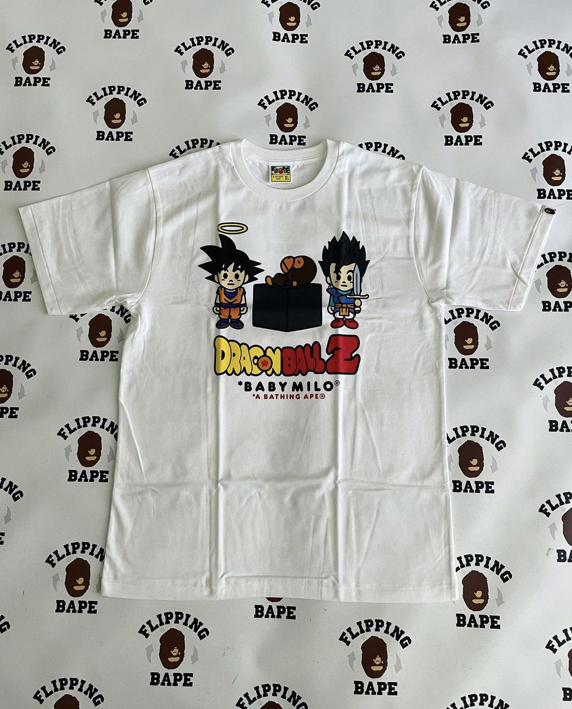 Bape BAPE X DRAGON BALL Z 】SON GOKU & SON GOHAN BABY MILO TEE | Grailed