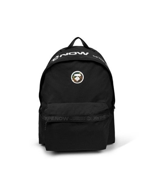 Bape A BATHING APE AAPE NOW Rucksack Backpack Black | Grailed