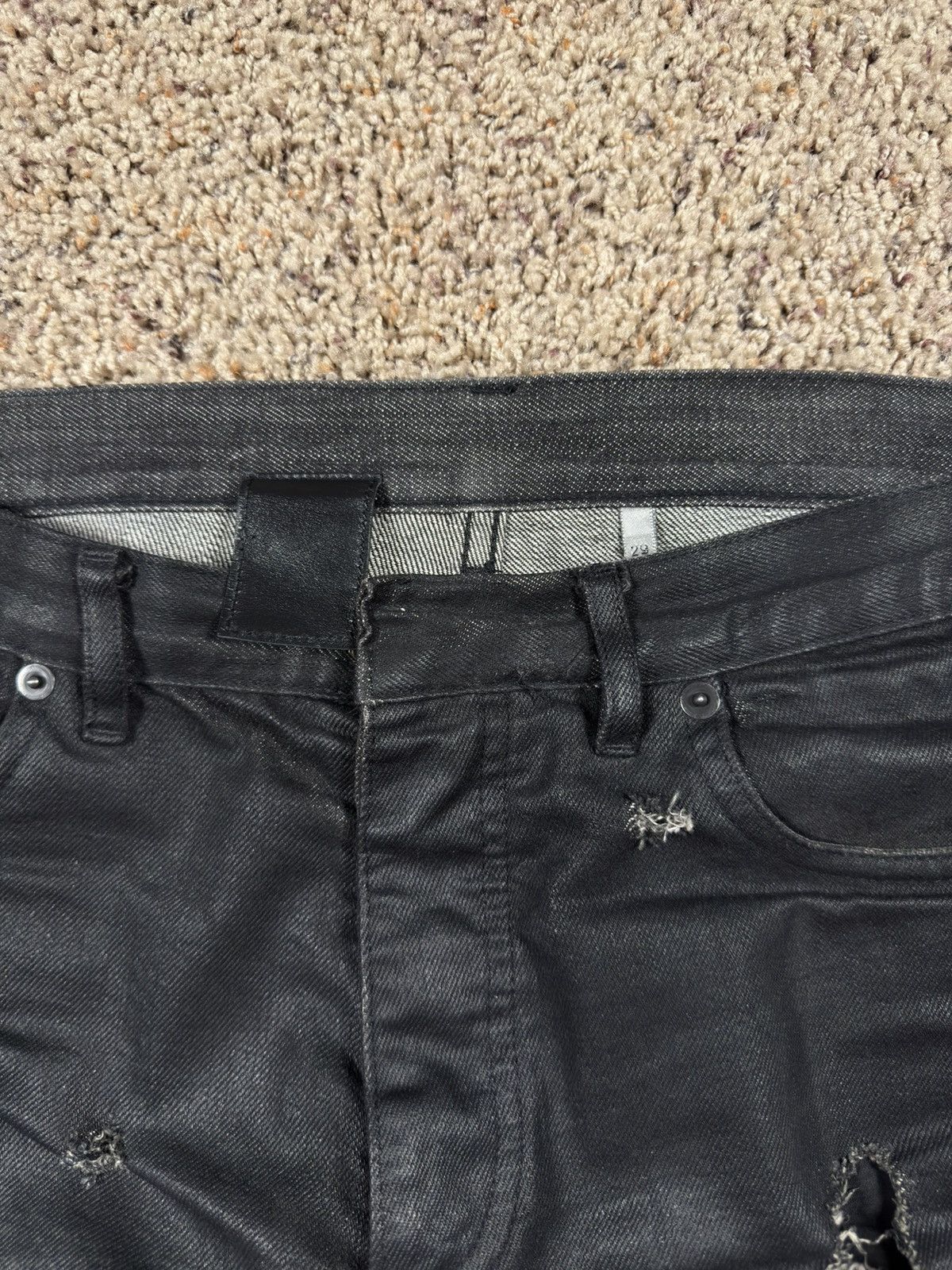 Dior Dior Homme SS04 Waxed Strip Denim | Grailed