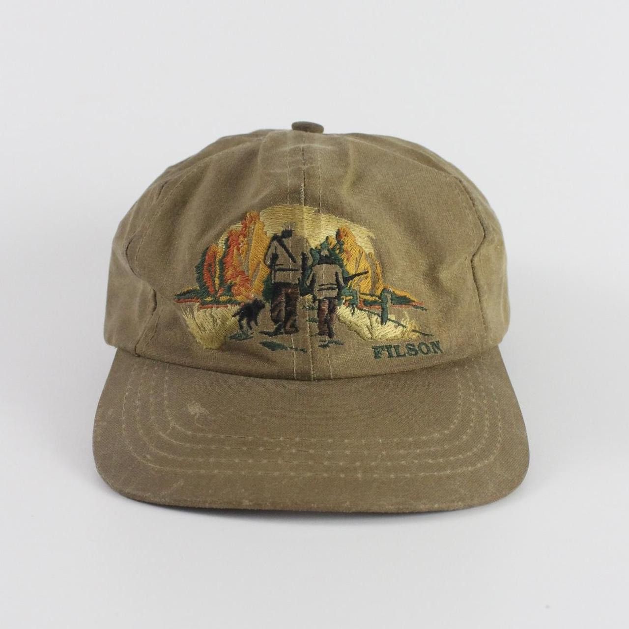 Filson × Vintage Filson Waxed Canvas Tin Cloth Strapback Hat | Grailed
