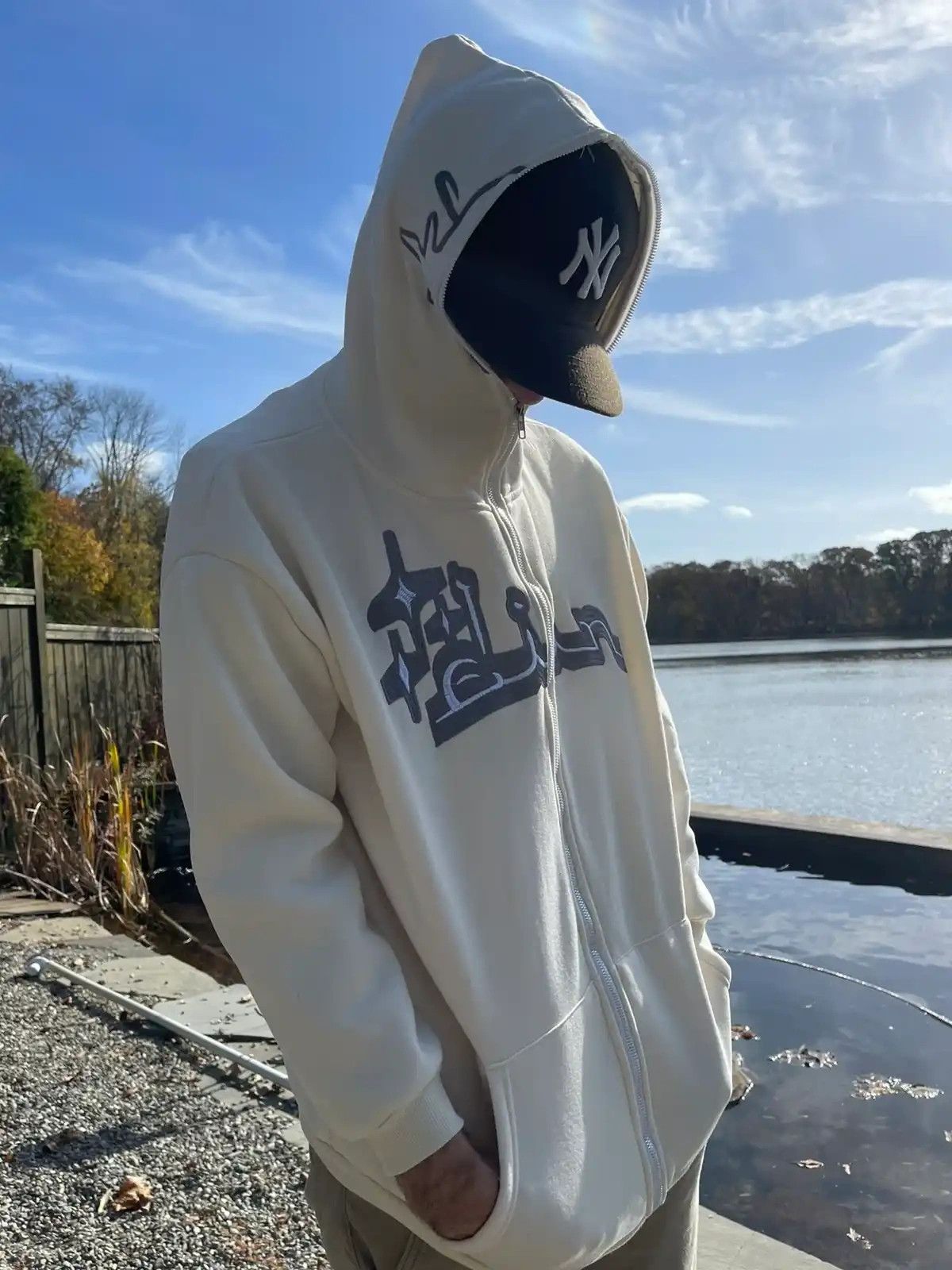 Vintage Punk Arabic Full Zip Up Hoodie | Grailed