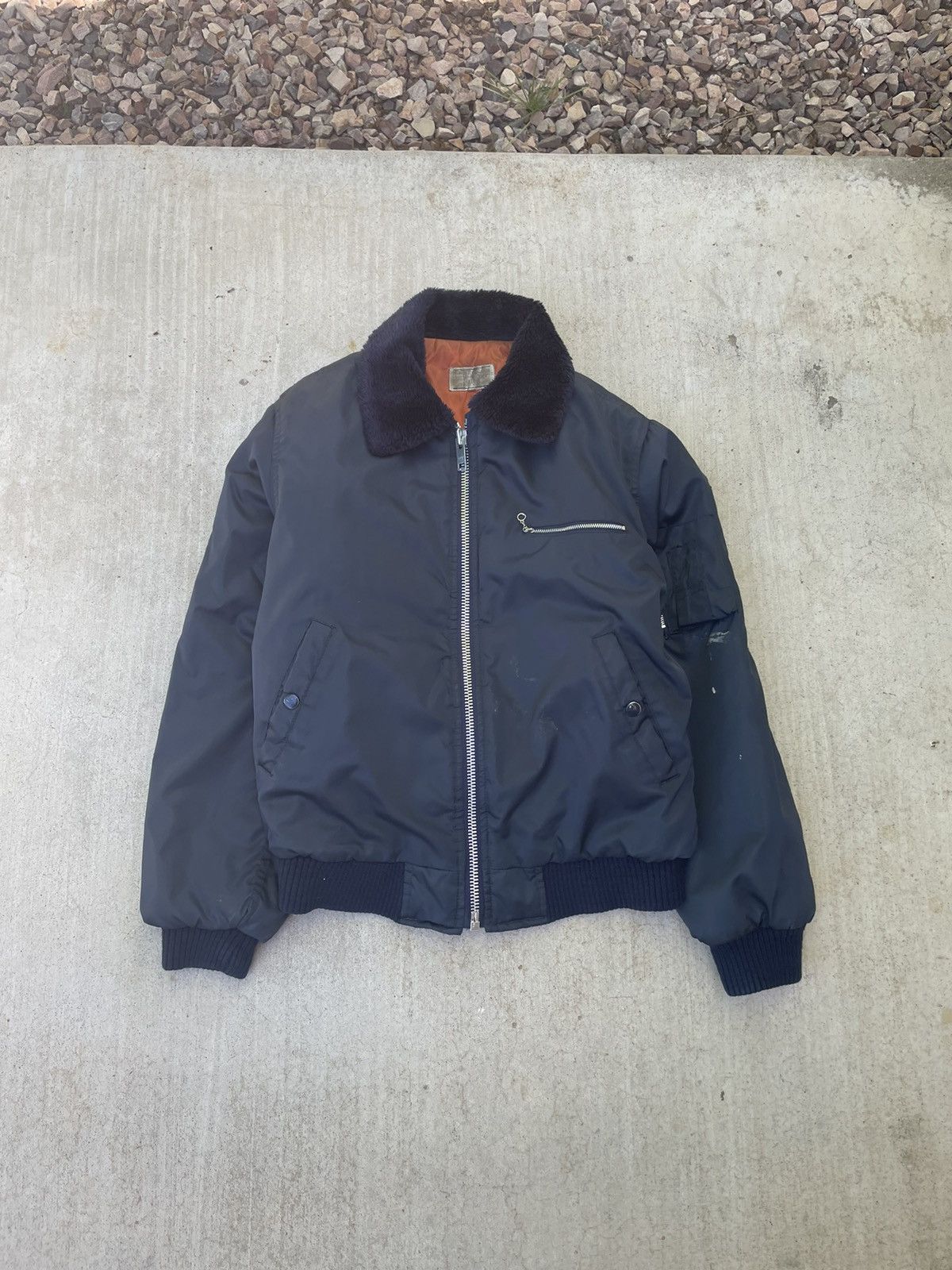 Vintage Vintage 80s Military Flight Bomber Jacket | Grailed