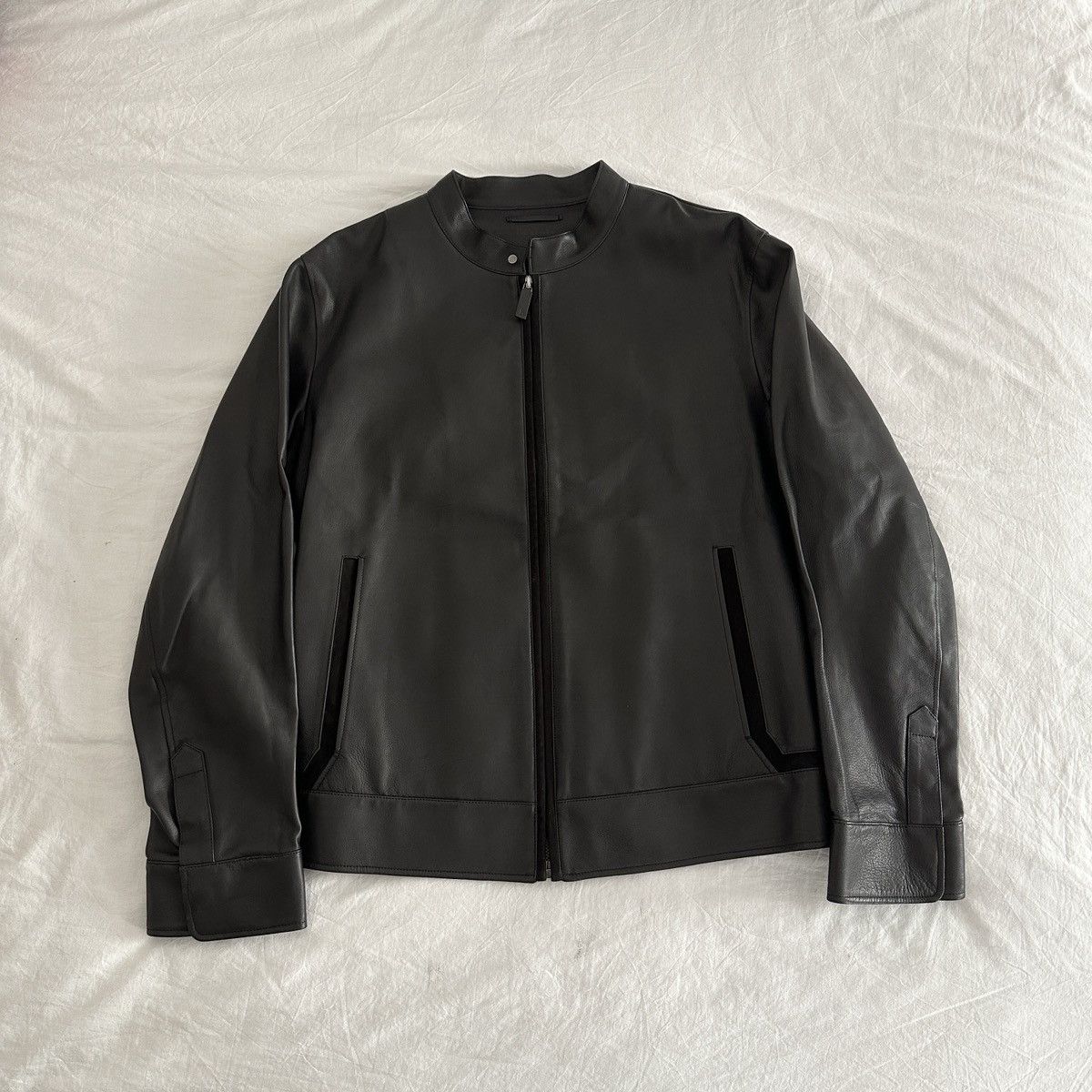 Berluti × Haider Ackermann FW17 Mens Black Calfskin Racer Style Leather ...