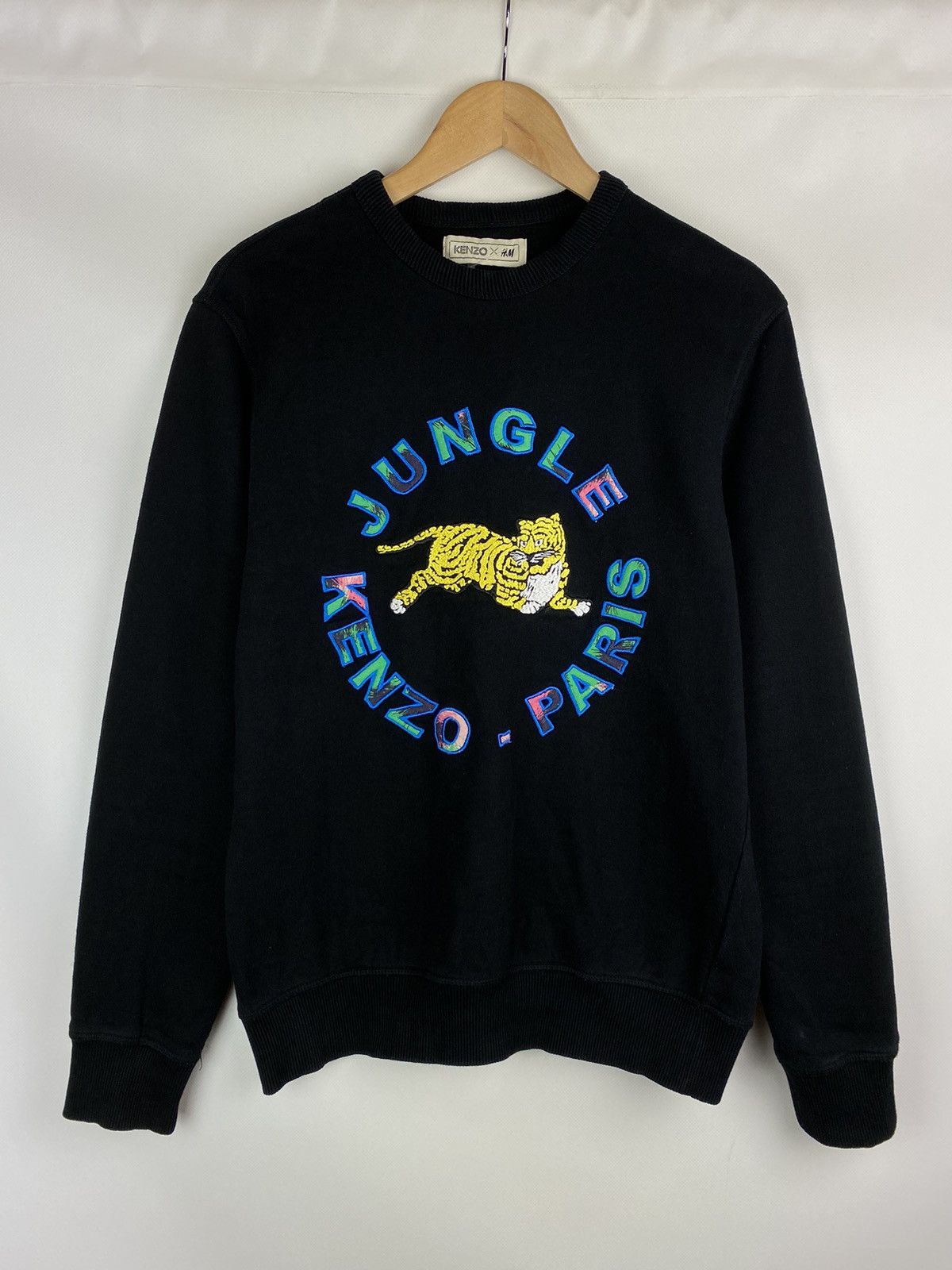 H&M × Kenzo Kenzo H&M Jungle men’s big logo sweatshirt pullover | Grailed