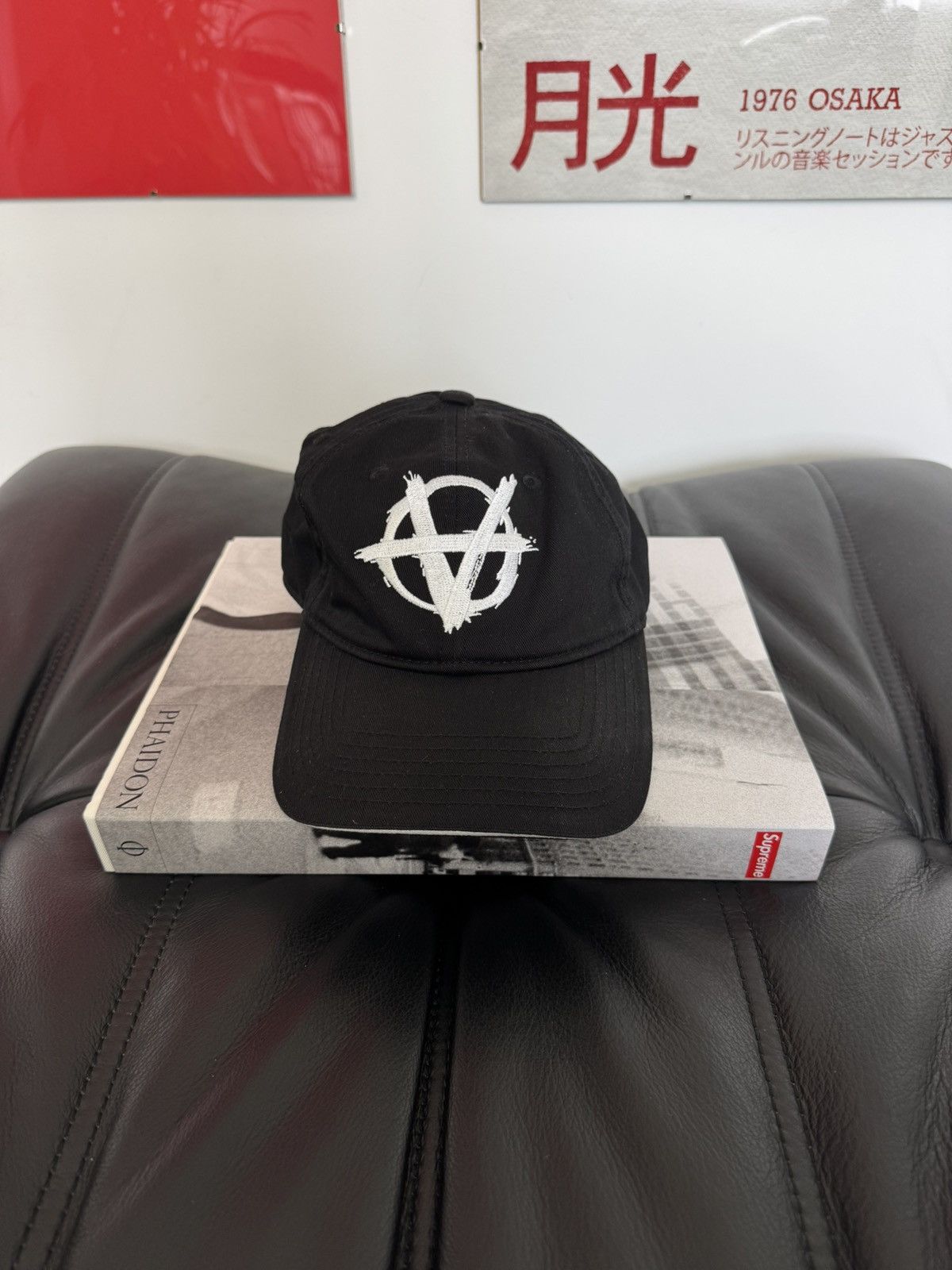 Vetements Vetements Anarchy Logo Hat Cap Avant Garde Rare Black White ...
