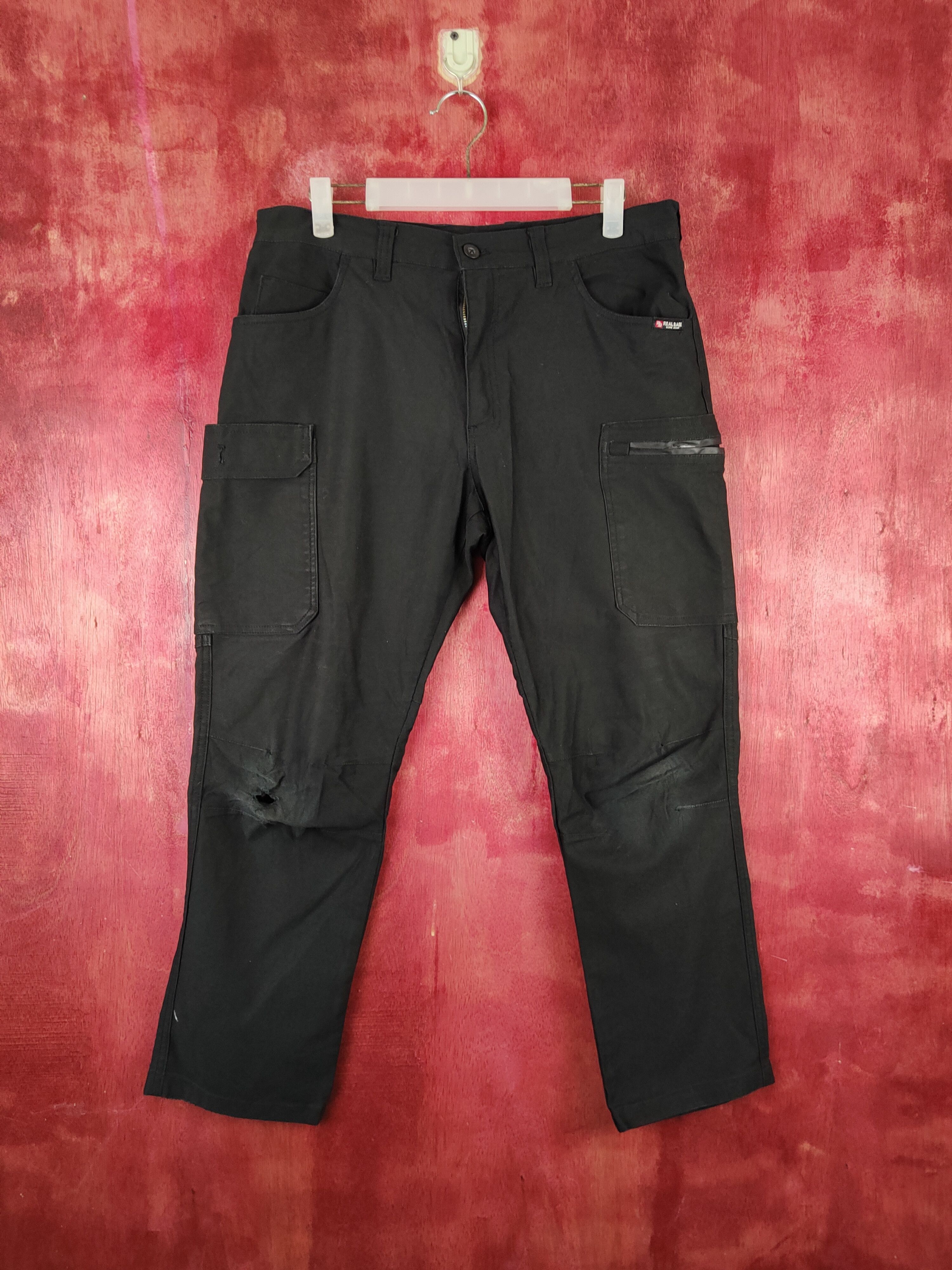 Vintage Real Base Black Multipocket Tactical Cargo Pants #S1820 | Grailed