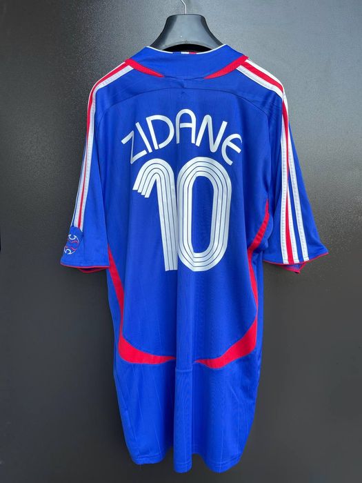 Vintage France World Cup 2006 Football Shirt Jersey Adidas Zidane 10 ...
