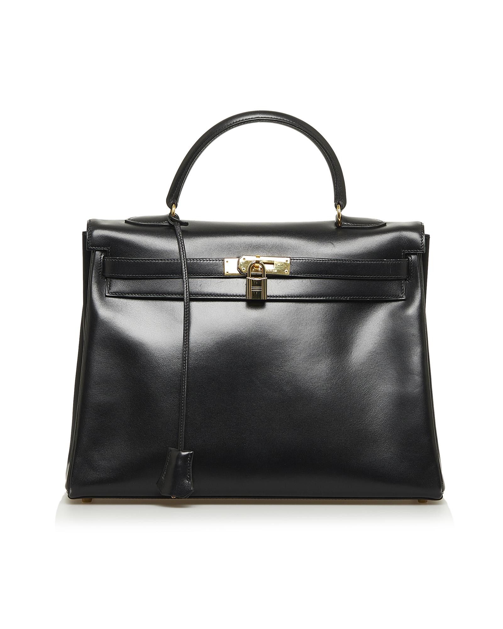 Hermes Box Calf Kelly 35 | Grailed