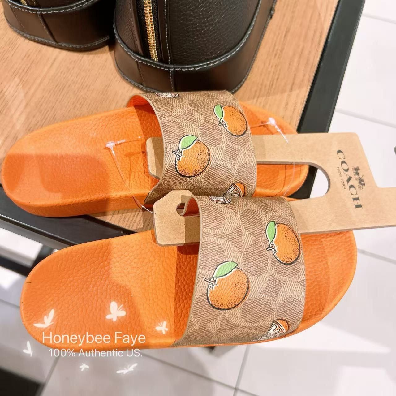 Coach Udele Sport Slide In Signature Canvas With Fruit Print CAR29 ...