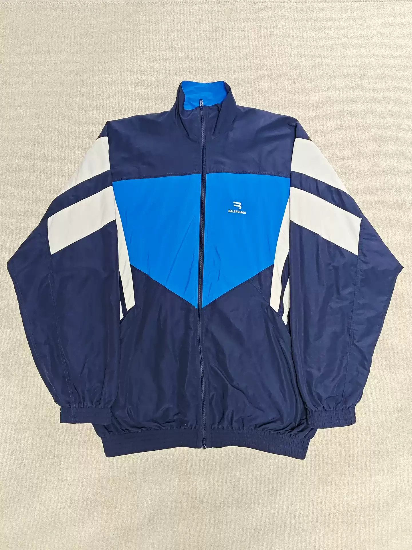 Balenciaga Balenciaga 21ss runway sportyb blue and white patchwork ...