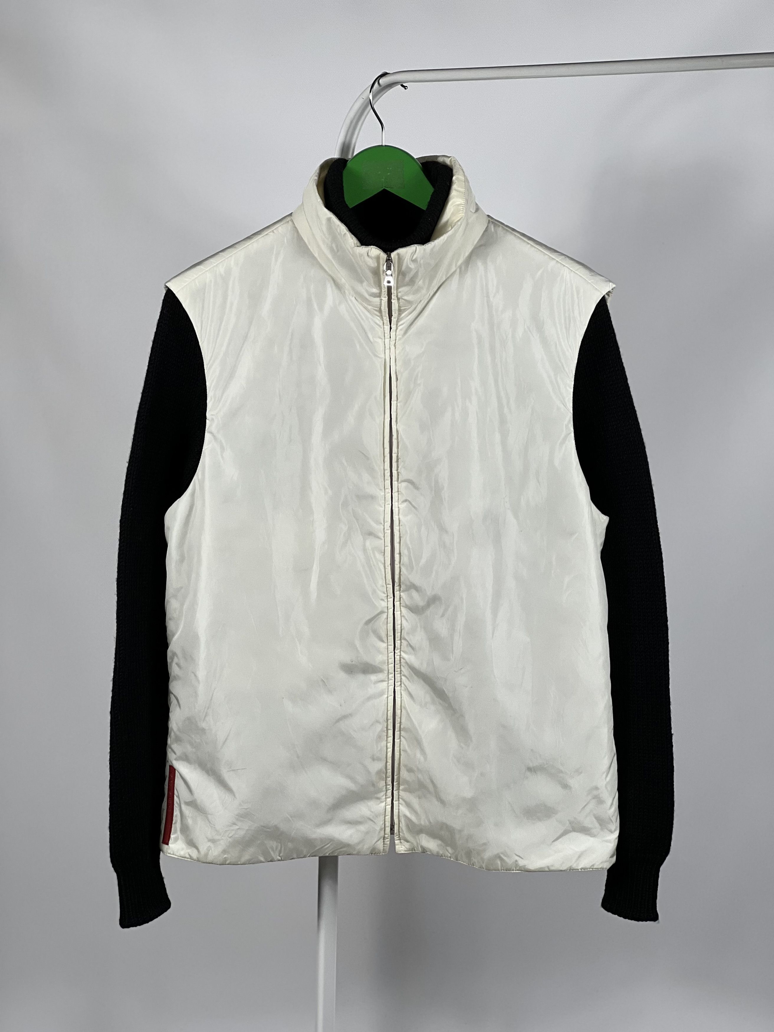 Prada Vintage Prada red tab nylon vest | Grailed