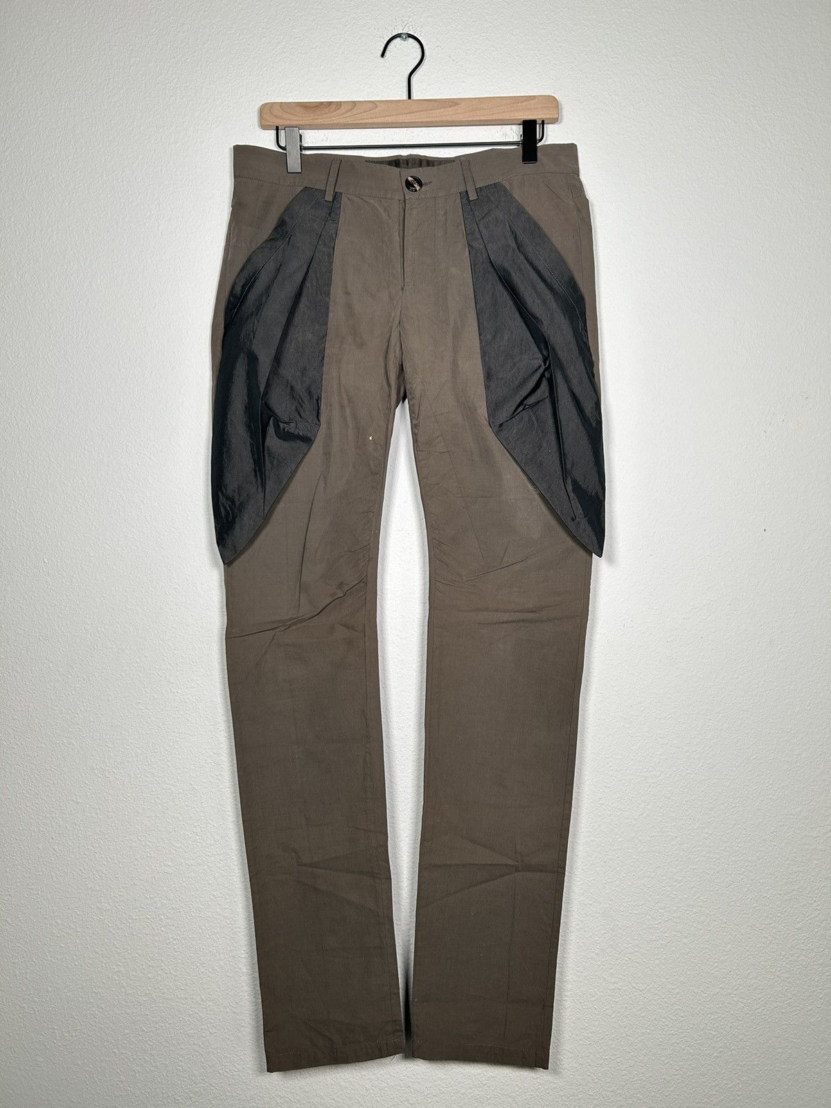 Rick Owens SS10 Gleam Origami Pocket Slim Pants | Grailed