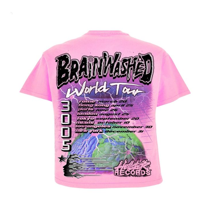 HELLSTAR Hellstar Studios Brainwashed World Tour S/S Tee Shirt Pink ...