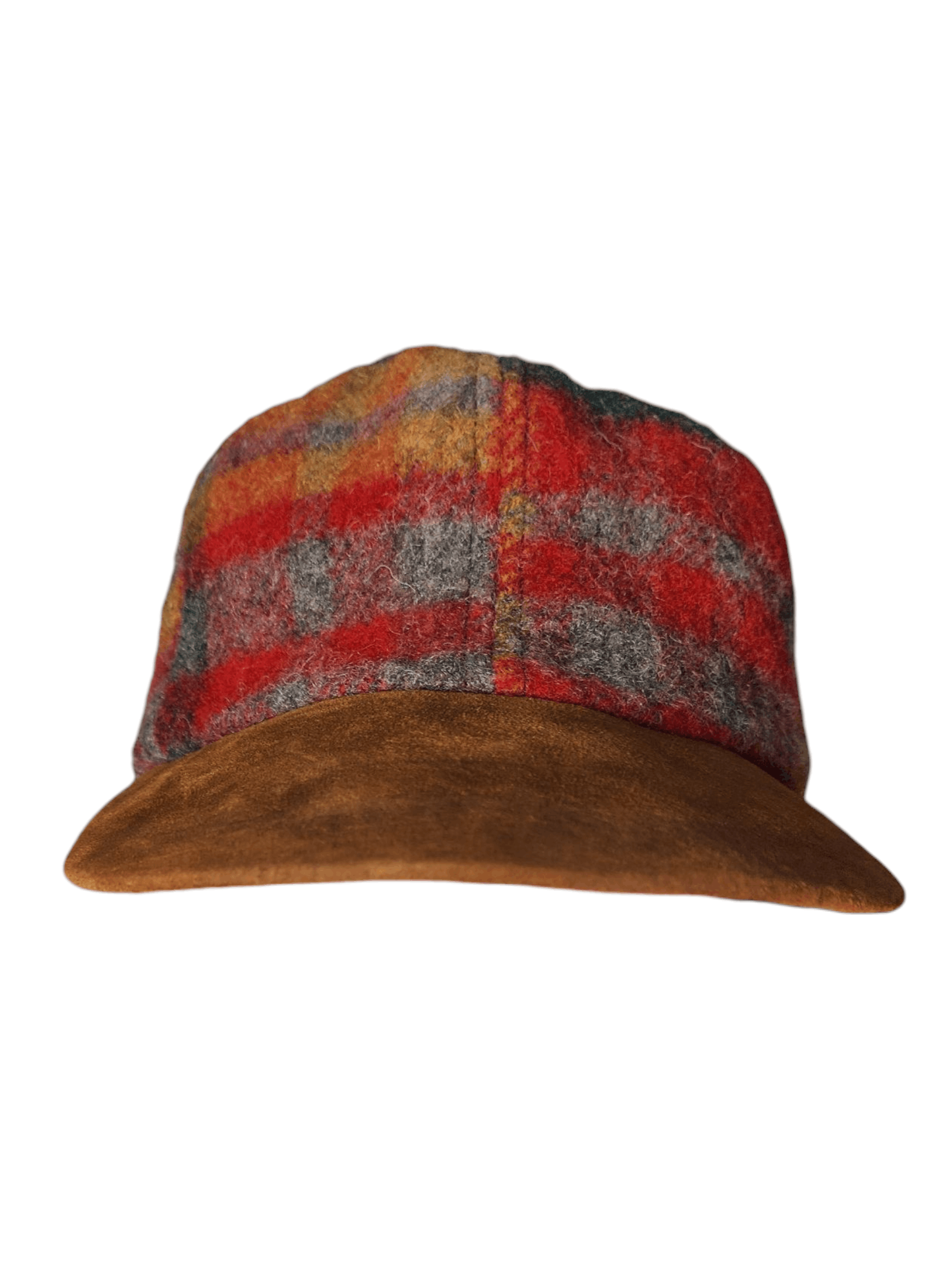 Vintage Vintage Broner Wool Plaid Cap Suede Leather Brim Made In USA ...