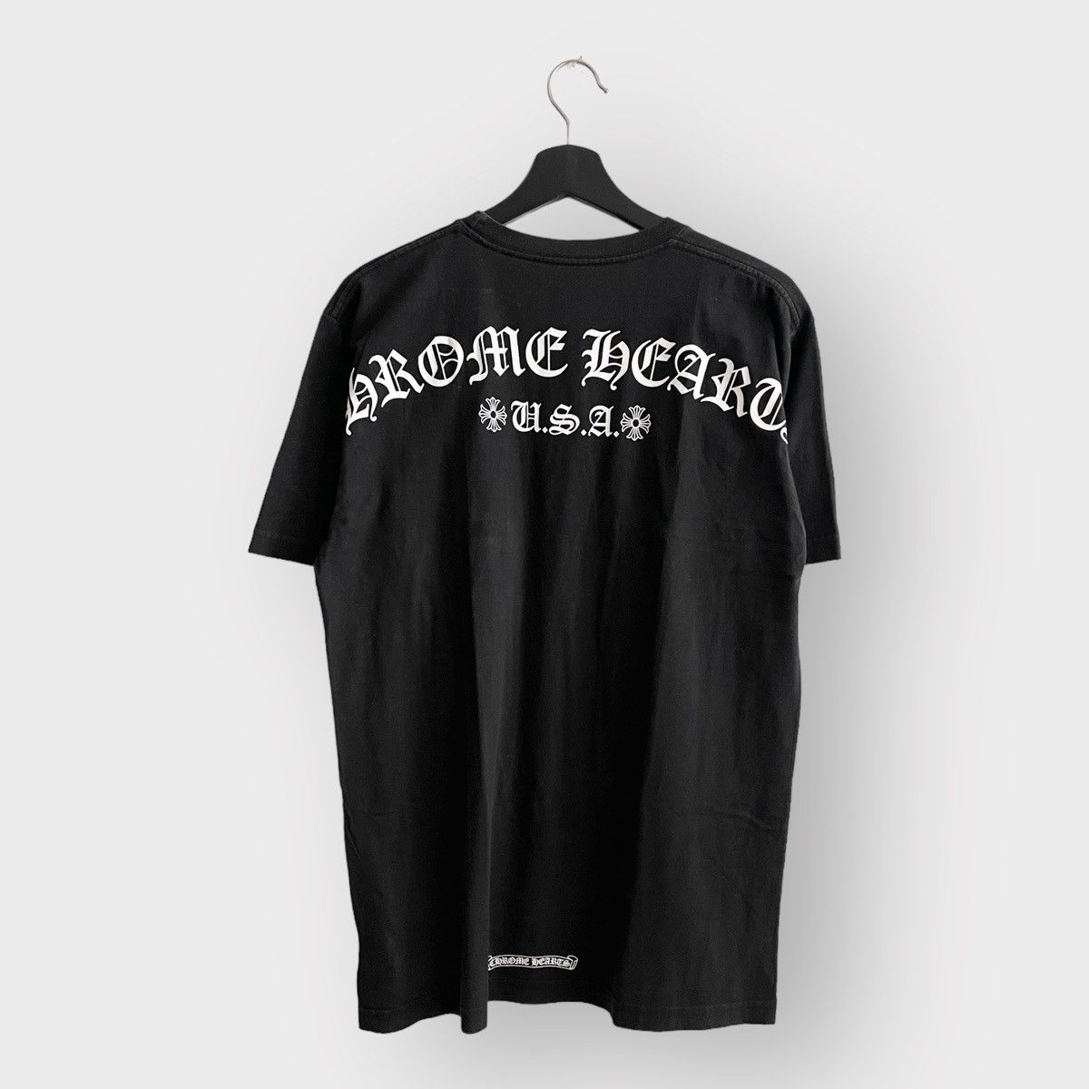 Chrome Hearts STEAL! 2010s Chrome Hearts USA Scripts Logo Pocket Tee ...
