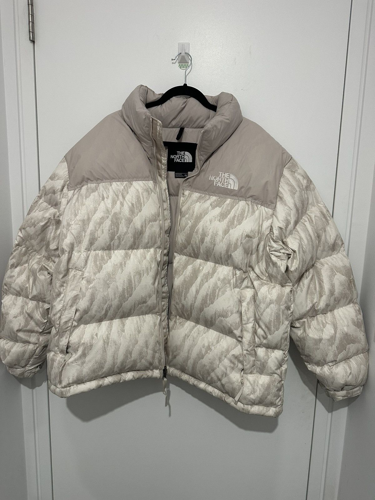 The North Face North face puffer White tiger print | Grailed