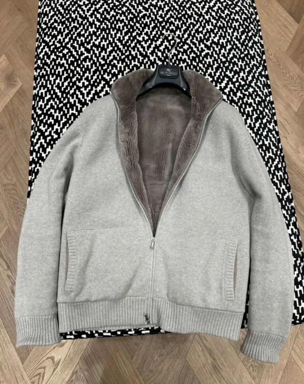 Loro Piana Loro Piana Baby Cashmere Castorino Nutria Fur Bomber Jacket ...