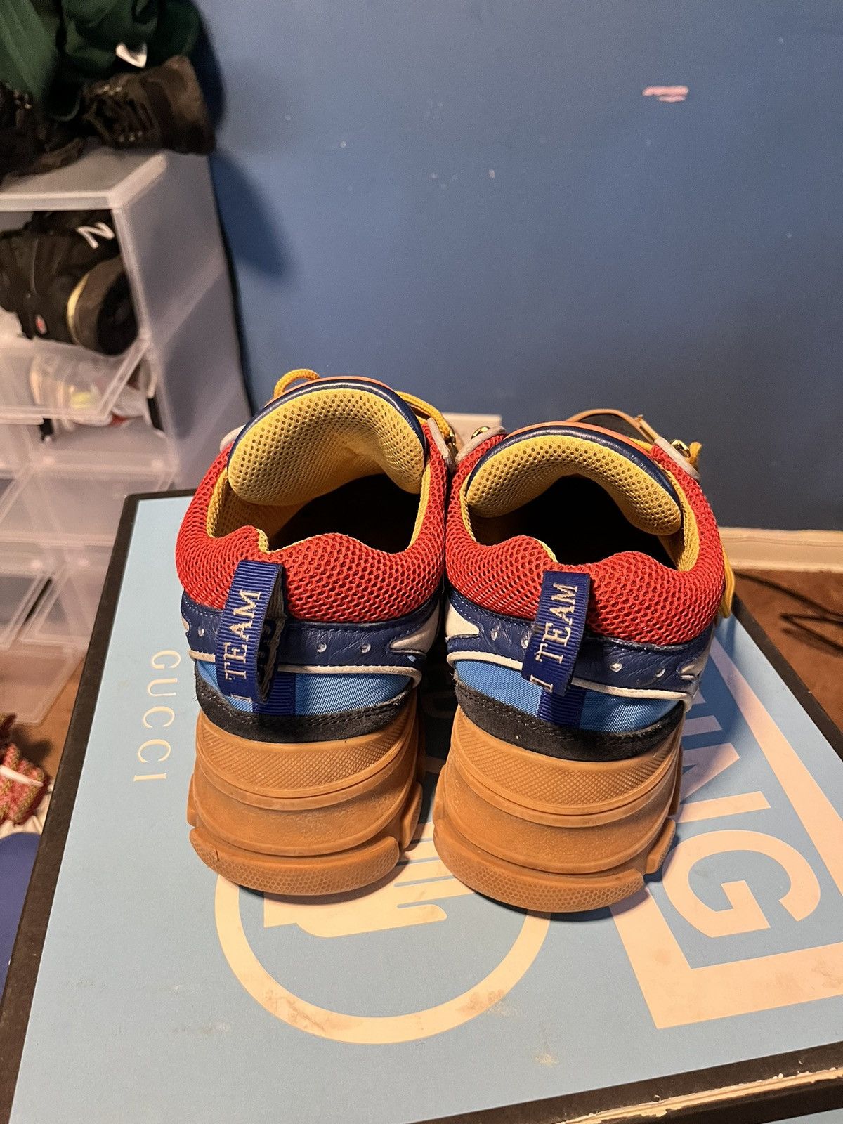 Gucci Gucci Flashtrek red and blue | Grailed