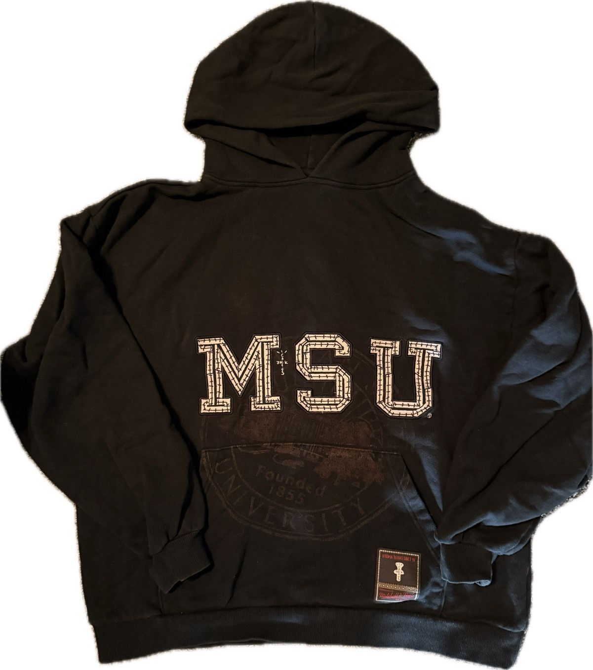 Mitchell & Ness × Travis Scott Michigan State X Travis Scott Hoodie ...