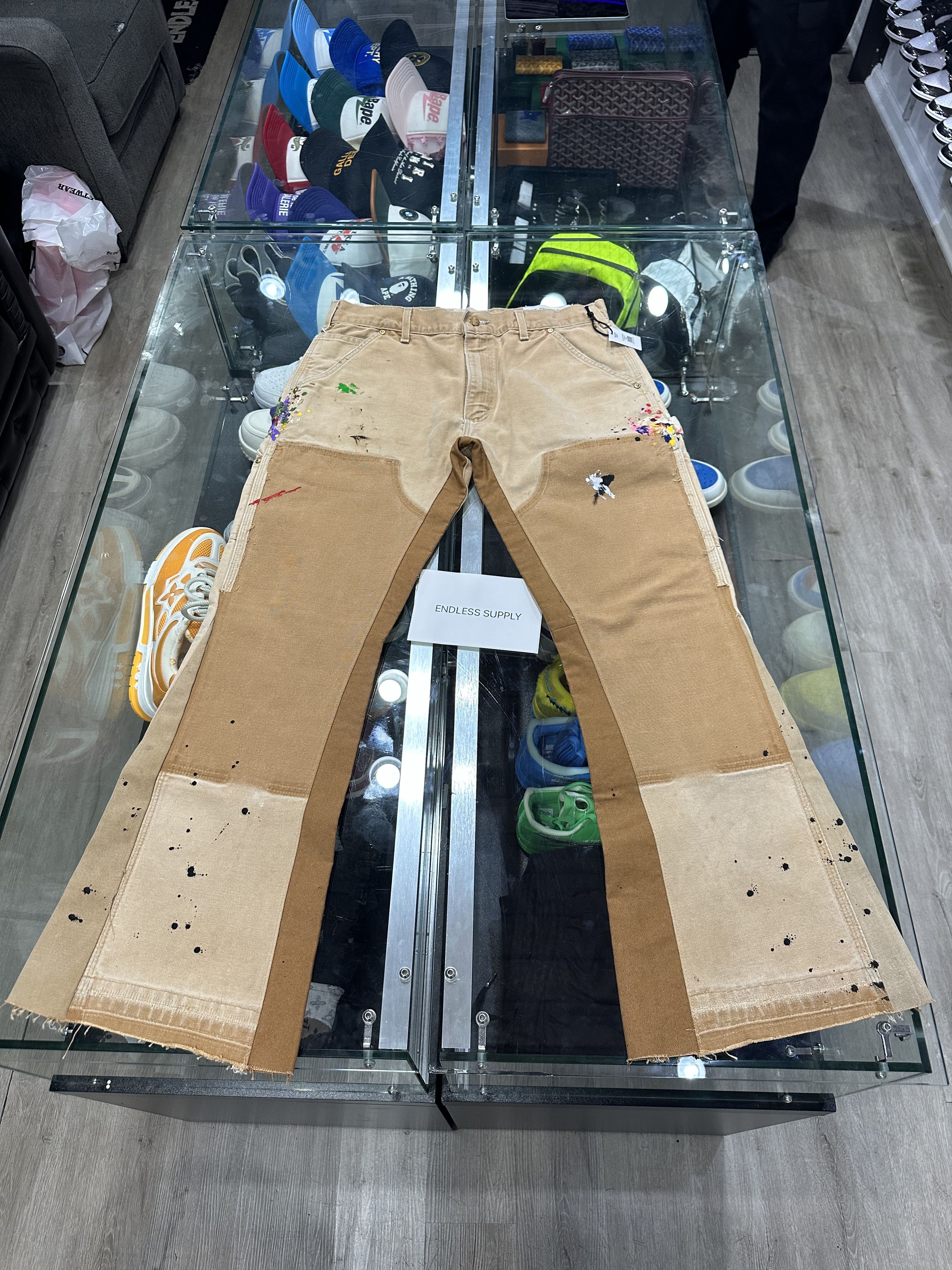 Gallery Dept. Gallery Dept Tan Carpenter Flared Jeans | Grailed