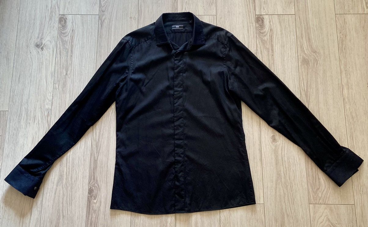 Vintage Verri Milano black classic cotton shirt | Grailed