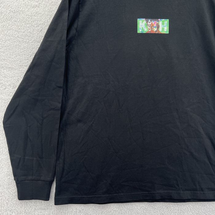Kith New Kith Shirt Mens Large Black Vintage Tee L/S Nkoth Art | Grailed