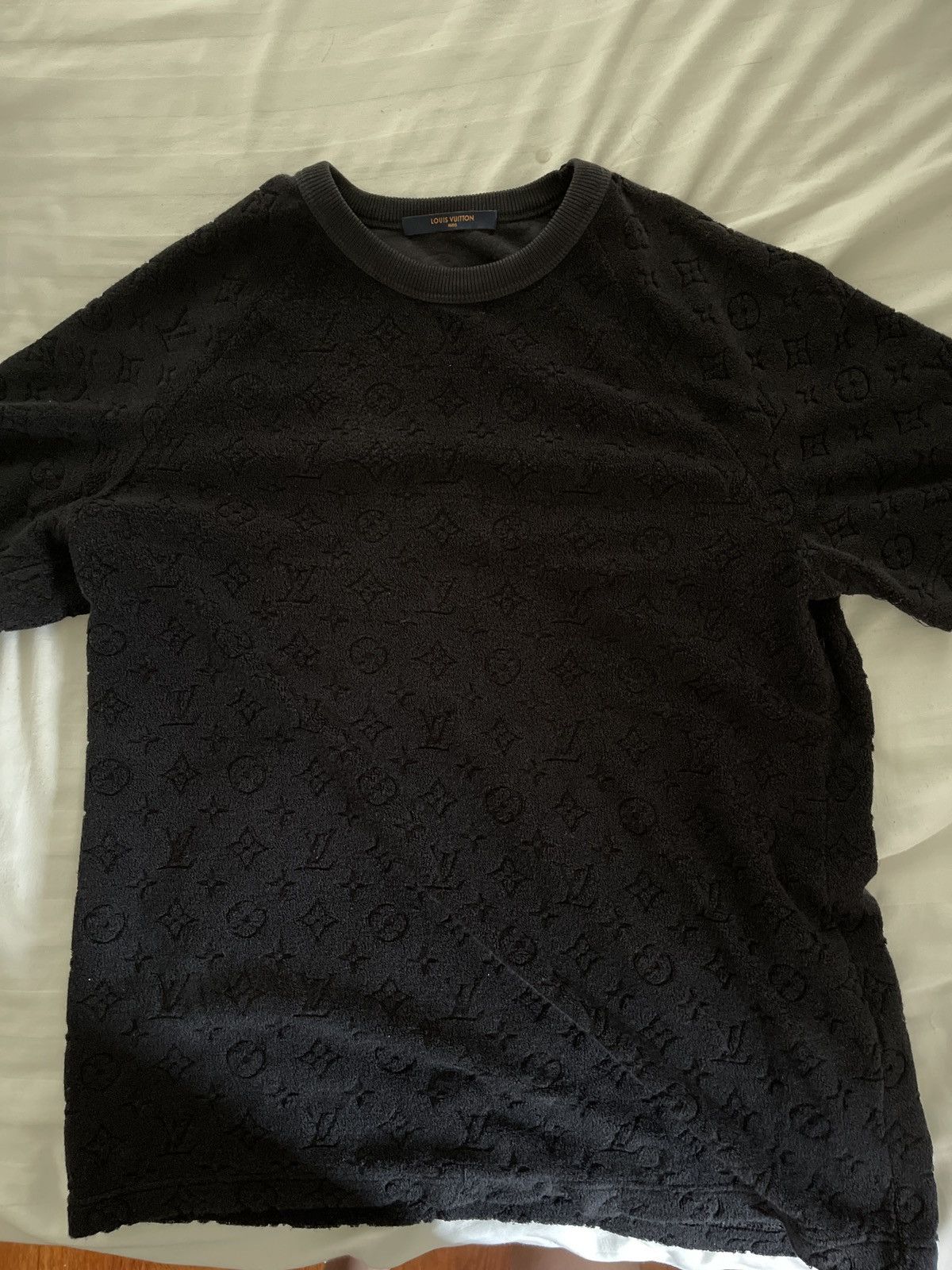 Louis Vuitton LOUIS VUITTON BLACK MONOGRAM TOWEL TSHIRT | Grailed