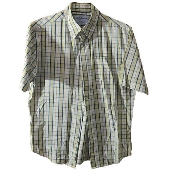 Croft & Barrow Croft & Barrow Men's Medium Short Sleeve Plaid Button ...