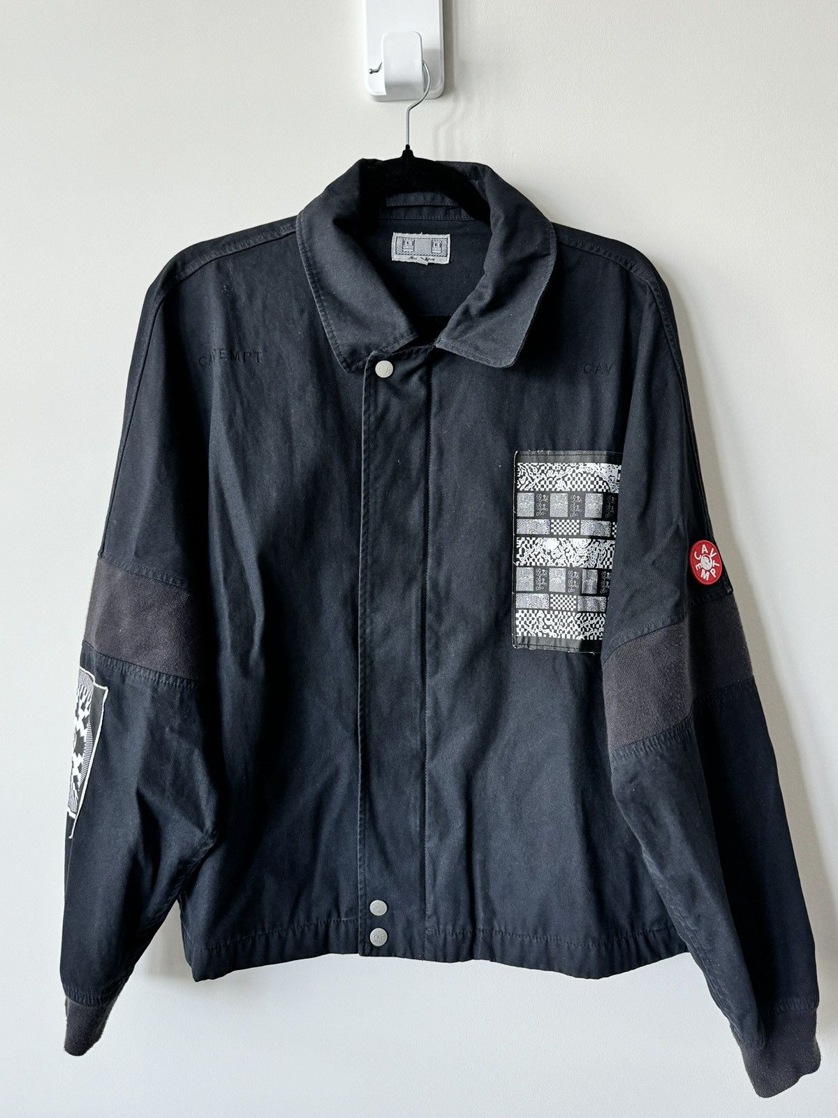 Cav Empt Cav Empt Jacket with geometric graphic patches | Grailed