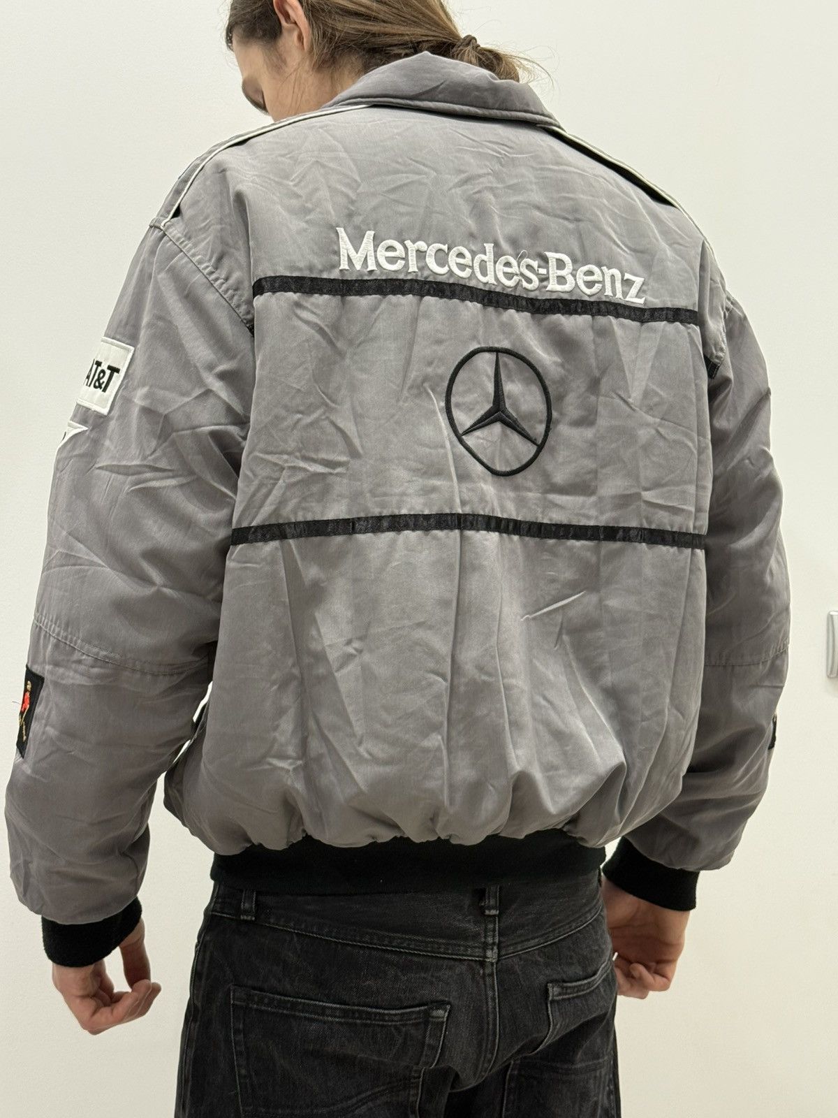 Mercedes-Benz 🔥Sick Vintage Mercedes Benz Racing Bomber Jacket | Grailed