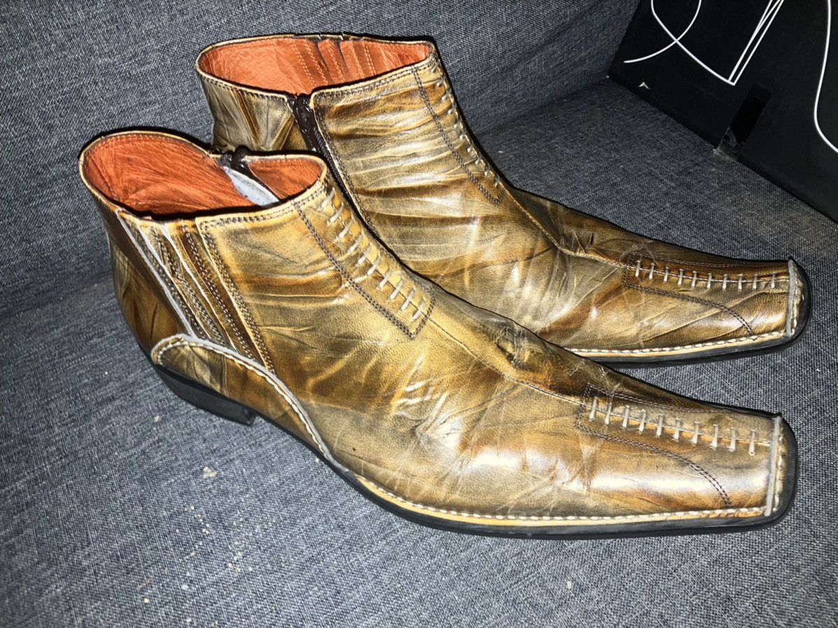 Robert Wayne Robert Wayne designer animal skin croc themed boots shoes 12 | Grailed