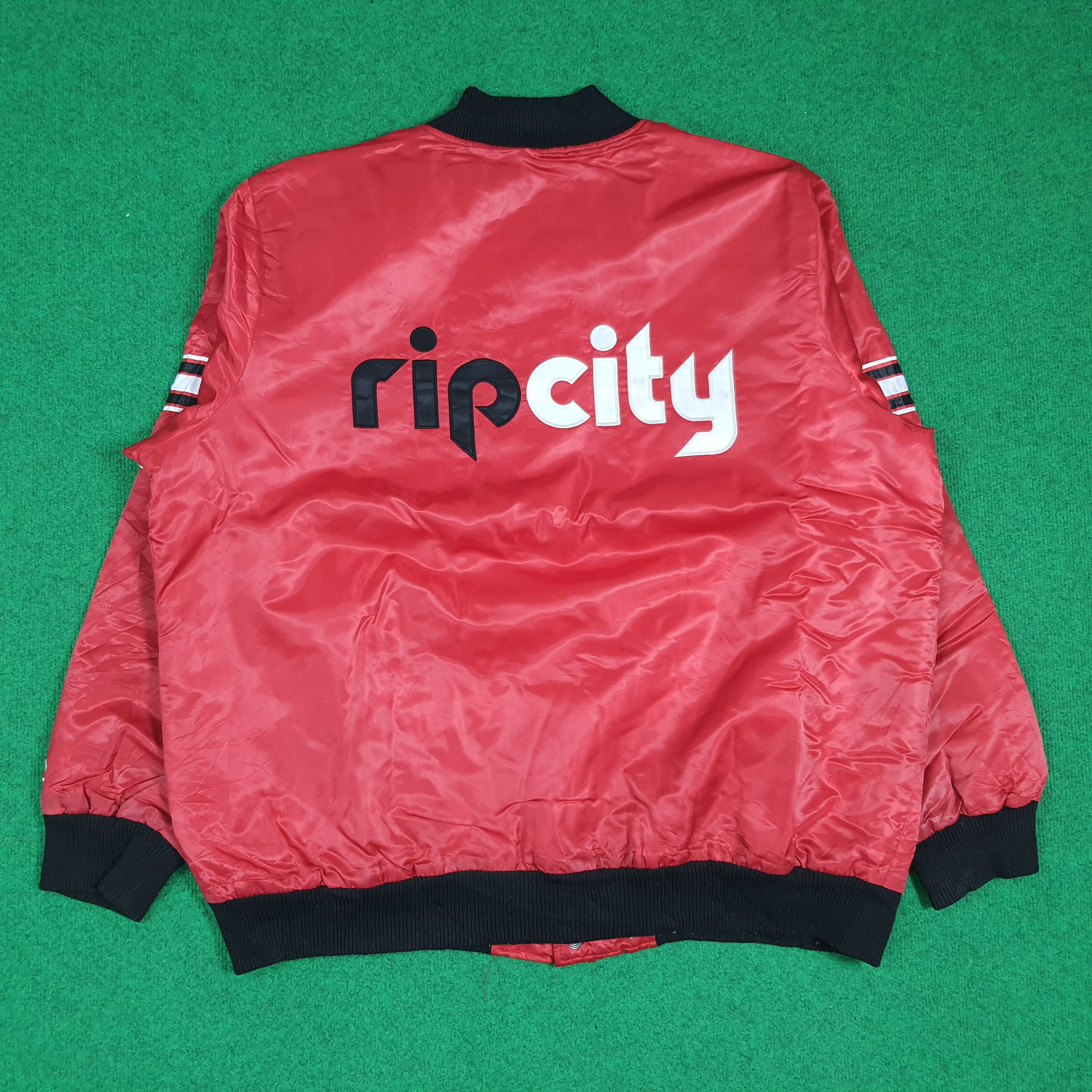 Starter Vintage 90s Starter Rip City NBA Basketball Bomber C281N14 ...