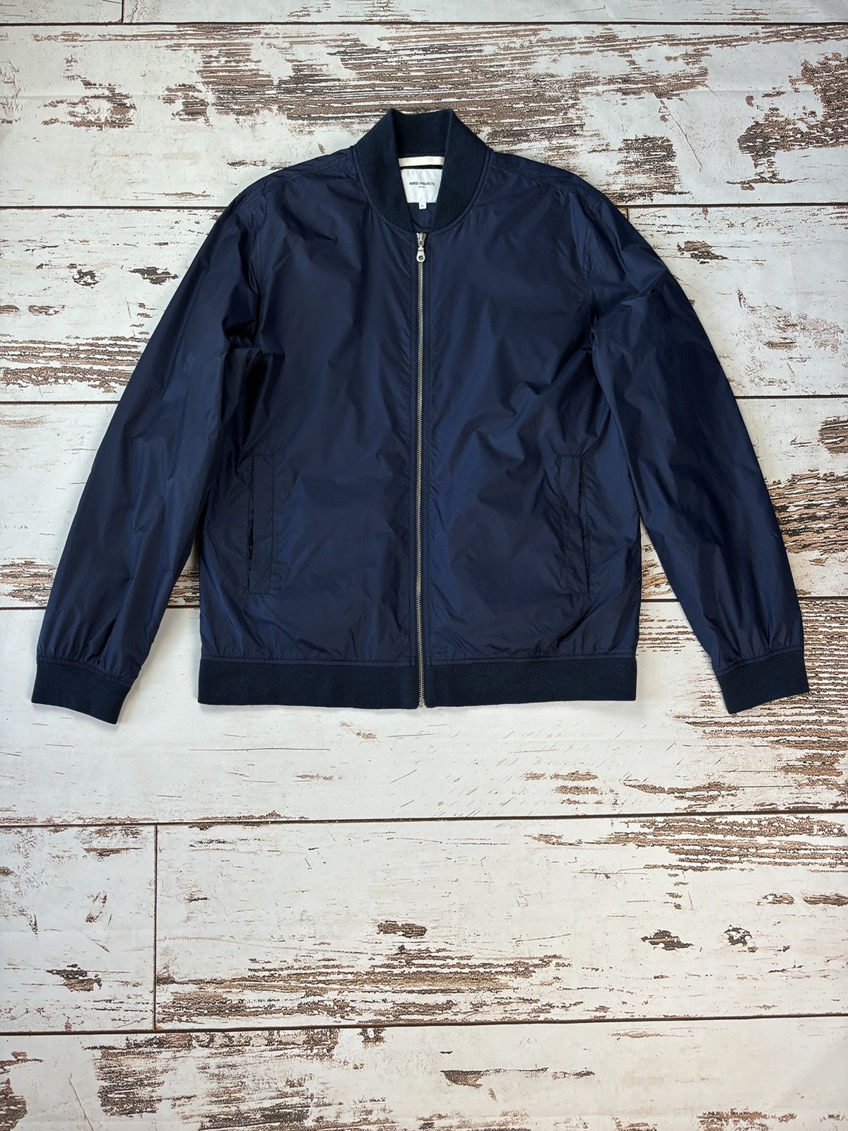 Norse Projects × Streetwear Norse Projects Dark Navy Ryan Bomber Jacket ...