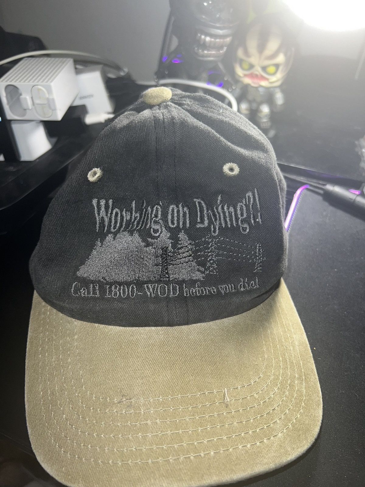 Rare × Streetwear × Vintage Working On Dying Adjustable Hat | Grailed