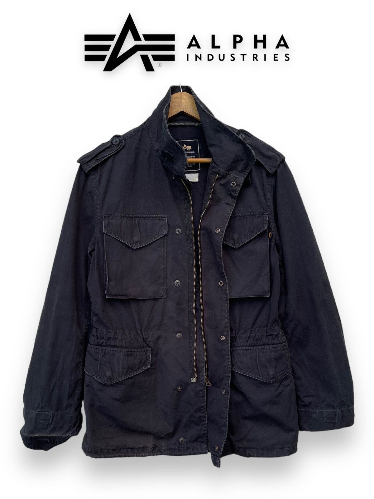 Alpha Industries × M 65 Field Jacket × Us Air Force Vintage Alpha Industries M65 Military Jacket ...