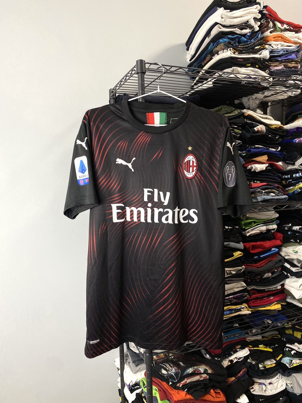Puma × Streetwear Vintage Puma Ibrahimovic ACM Milan Soccer Jersey T ...