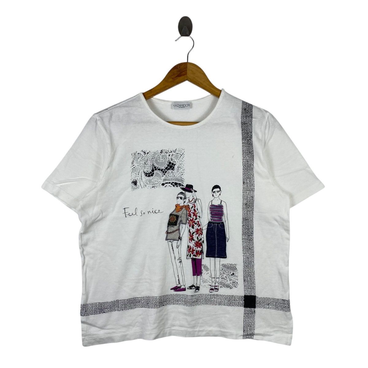 Vintage Vintage KAZAMIDORI BY NAIGAI Design Studio Bling Tee Shirt | Grailed