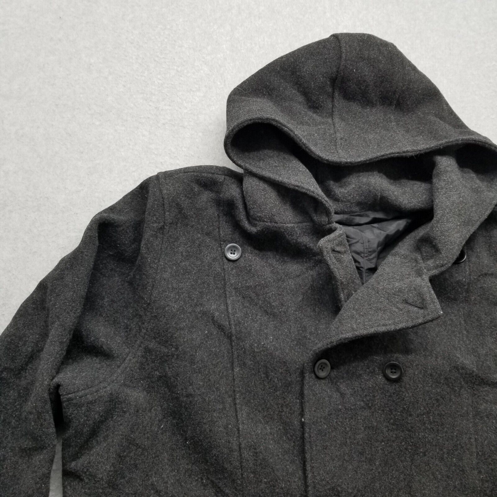 Other Fitz Wright Jacket Womens 28 Buttons Hooded Wool Blend | Grailed