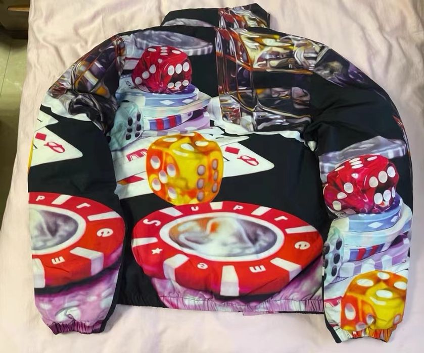 Supreme supreme casino puffy jacket | Grailed