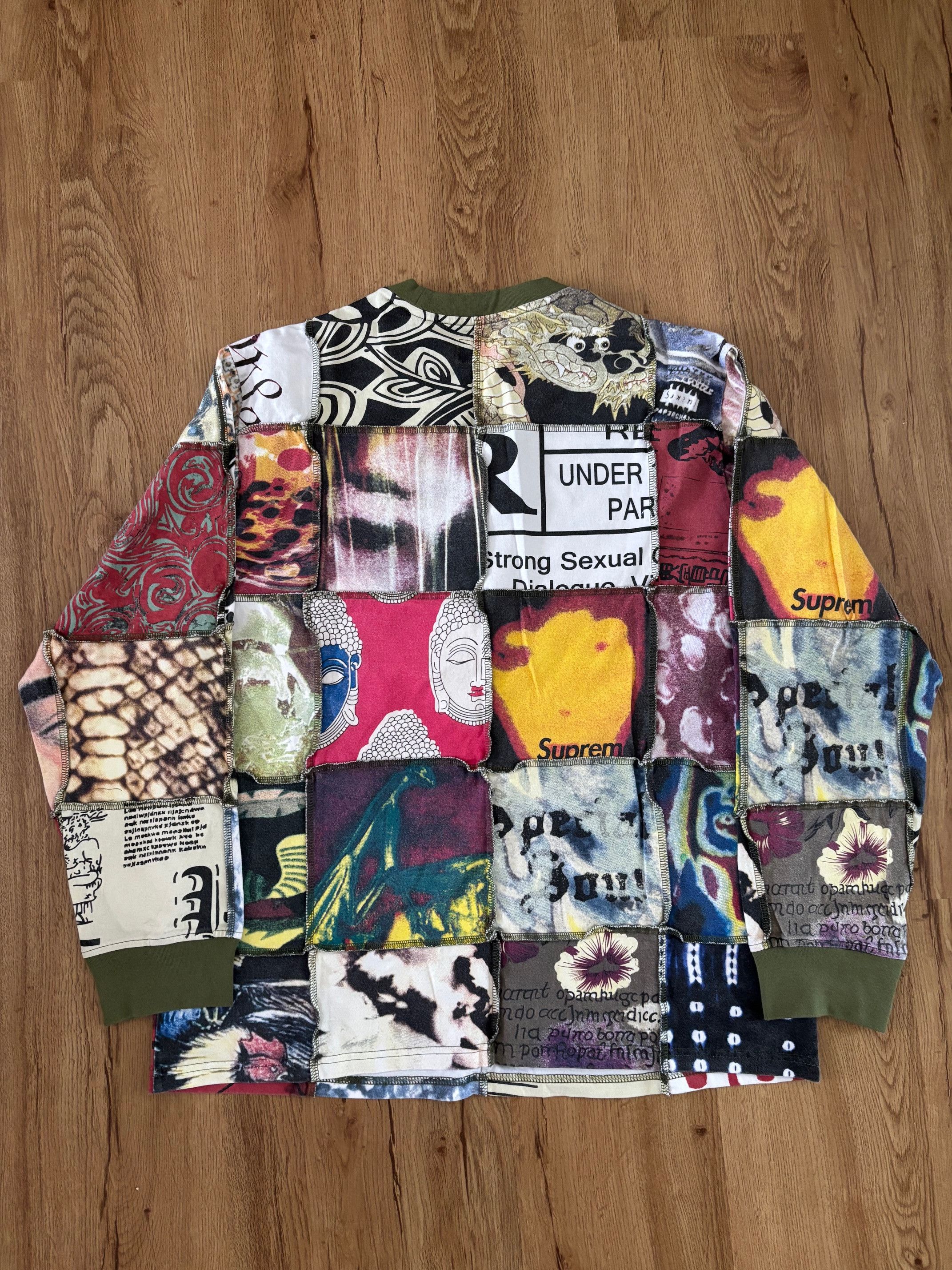 Supreme Supreme Patchwork Long Sleeve T-Shirt | Grailed
