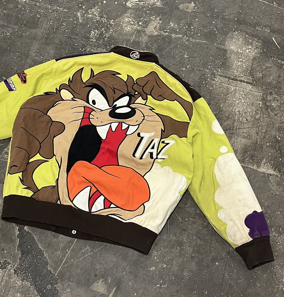 Vintage Rare Vintage streetwear taz lot29 nascar jacket | Grailed