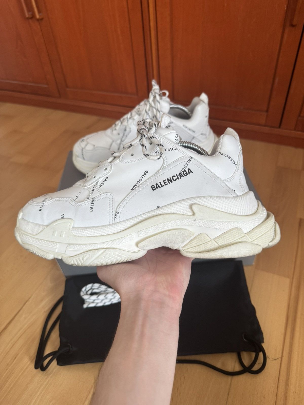 Balenciaga Balenciaga Triple S White All-Over | Grailed